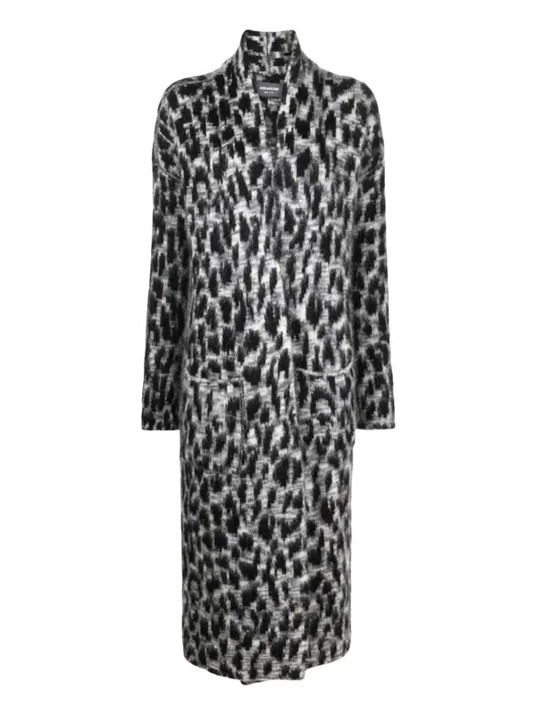 Zadig&Voltaire Leopard-print Cardigan Coat - Grey