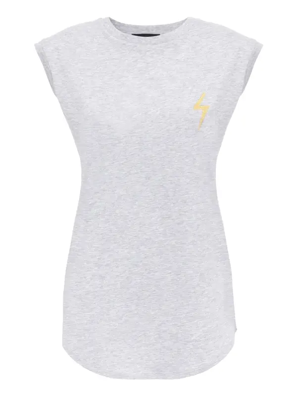 GIUSEPPE ZANOTTI Ursella Logo-embroidered Tank Top - Grey