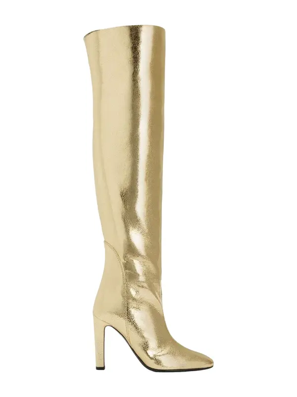 GIUSEPPE ZANOTTI 105mm Hattie Knee-high Boots - Gold