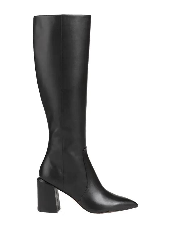 STUART WEITZMAN Avenue 85 Leather Knee Boots - Black