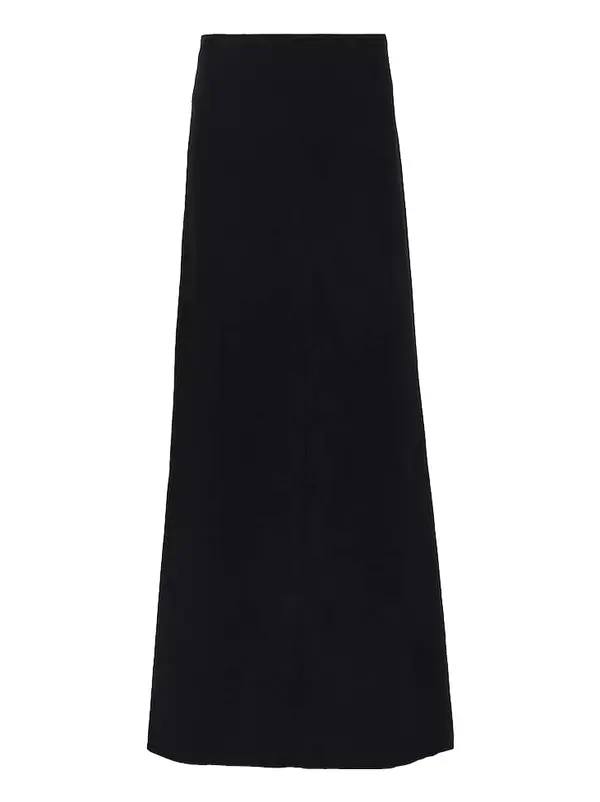 ANN DEMEULEMEESTER Virgin Wool Maxi Skirt - Black