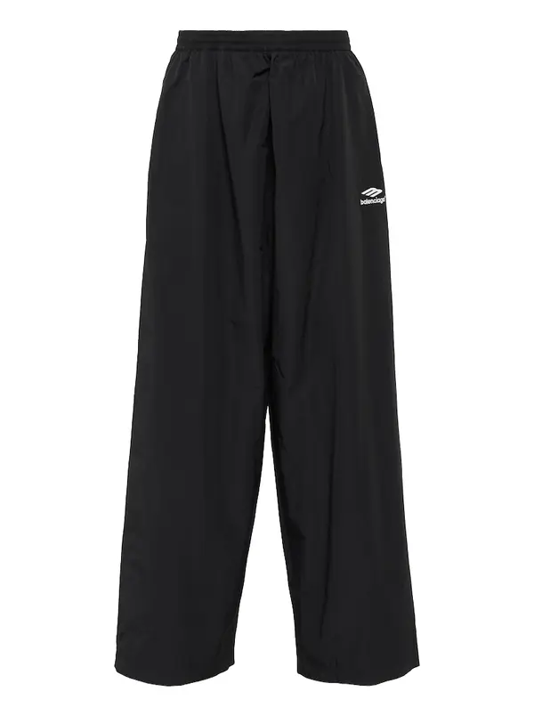 Balenciaga 3b Sports Icon Poplin Track Pants - Black