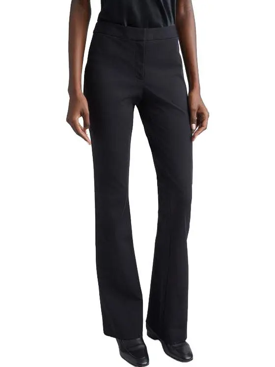 Lafayette 148 New York Waldorf Flare Trousers - Black