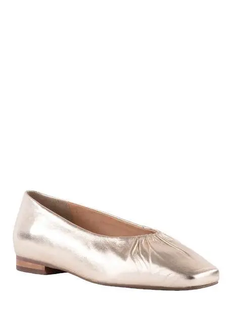 Seychelles Square Toe Ballet Flat - Platiunum