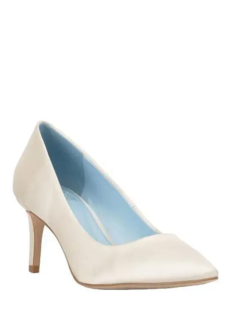 Vince Camuto Kehlia Pointed-toe Pumps - Milk Satin