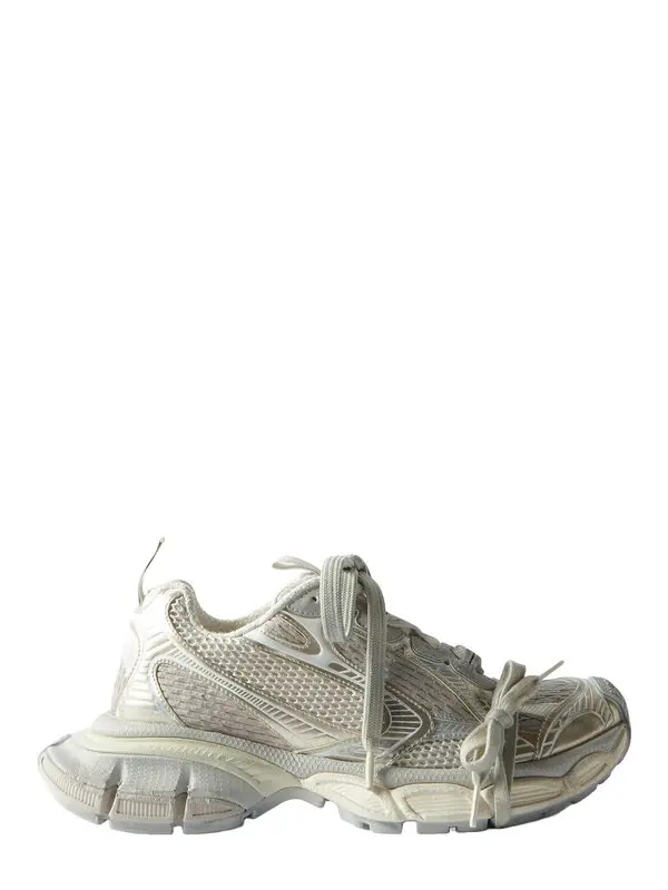 Balenciaga 3xl Mesh And Rubber Sneakers - Neutrals