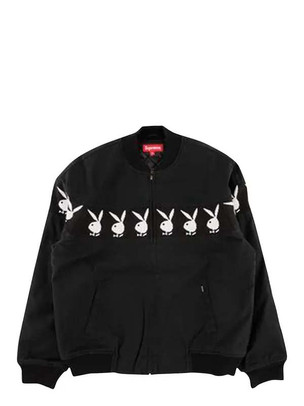 Supreme Playboy Crew Jacket - Black