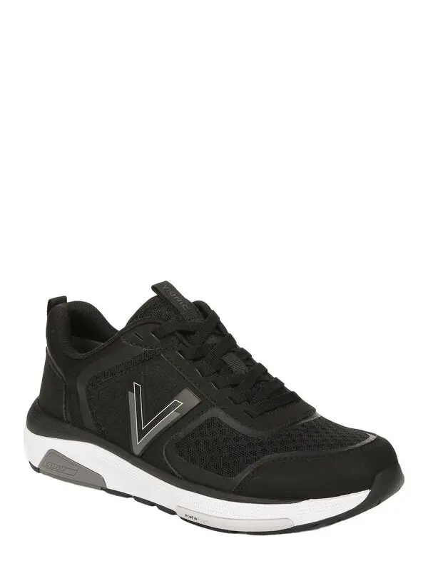 Vionic Strider Tech Walking Sneakers - Black/charcoal