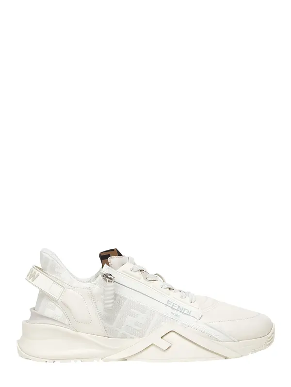 Fendi Ff Motif Flow Sneakers - White