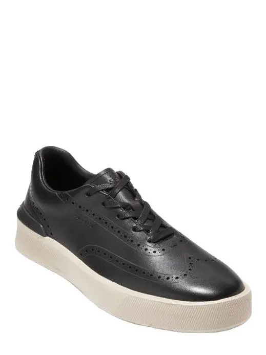 Cole Haan Grandpro Crew Wingtip Sneaker - Black/birch