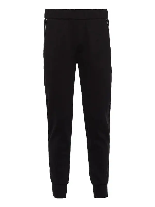 Prada Sweatpants With Re-nylon Details - Black