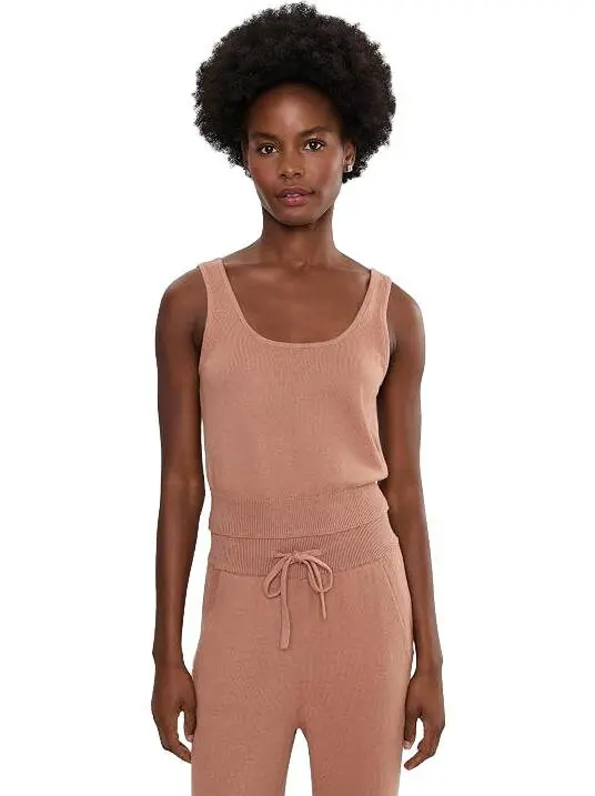 Eberjey Recycled Sweater Tank - Hazelnut