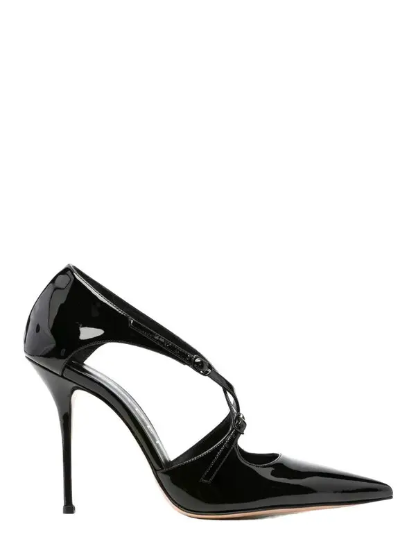 Casadei Anna 100mm Leather Pumps - Black
