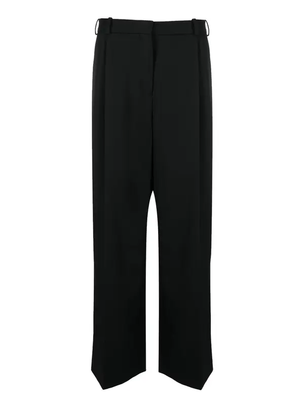 BOTTER Pleated Wide-leg Trousers - Black