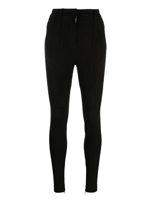 Stella McCartney Panelled Skinny-cut Trousers - Black