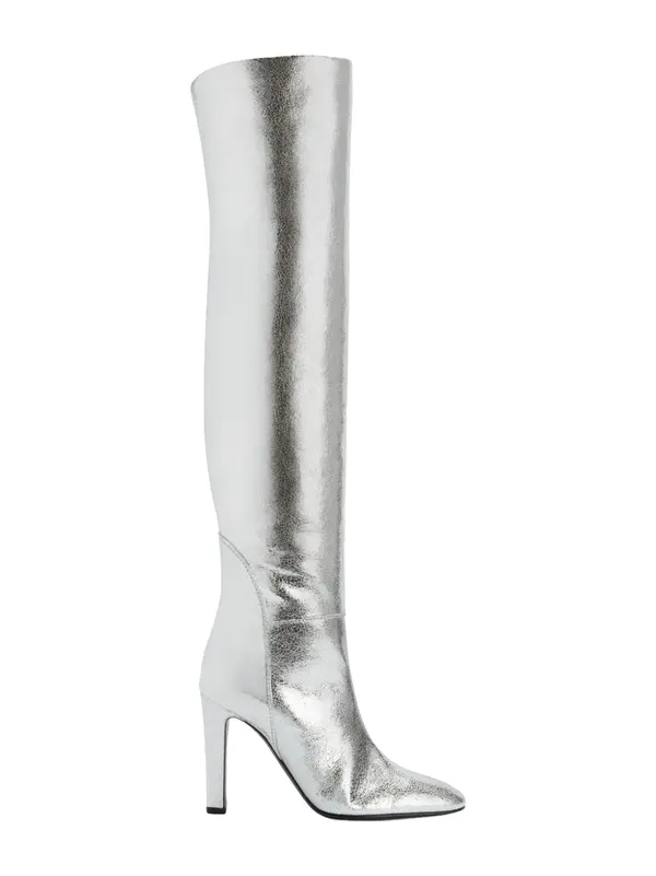 GIUSEPPE ZANOTTI 105mm Hattie Knee-high Boots - Silver
