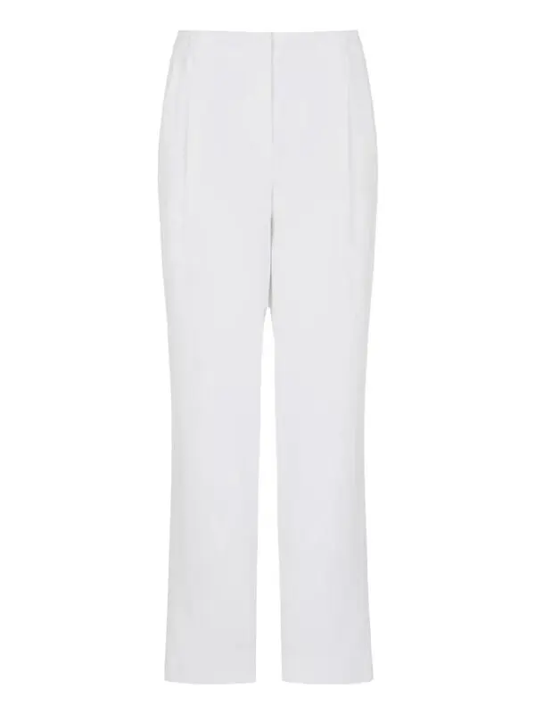 Giorgio Armani Tailored Straight-leg Trousers - White