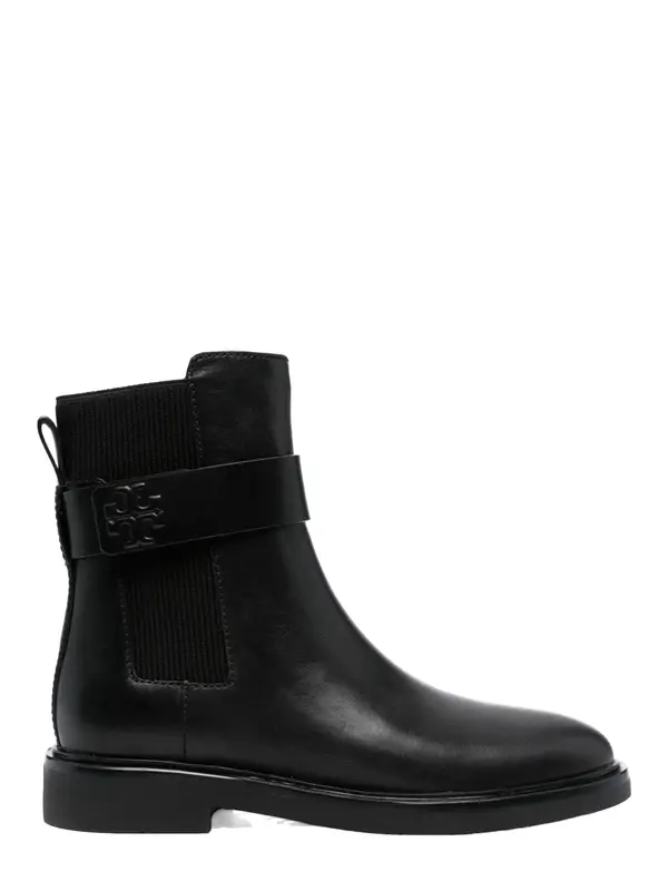Tory Burch 35mm Double T Chelsea Boots - Black