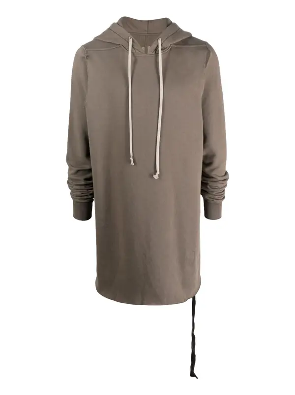 Rick Owens Cut-out Drawstring Hoodie - Brown