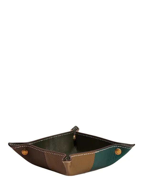 COACH Colorblock Small Valet Tray - Green Multi