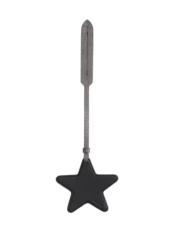 COACH Remade Star Bag Charm - Metallic Black