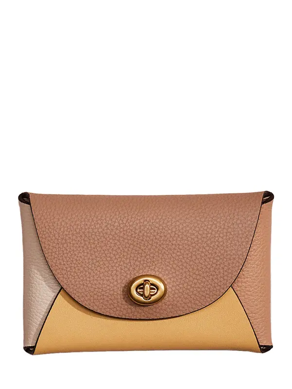 COACH Remade Colorblock Medium Pouch - Beige Multi