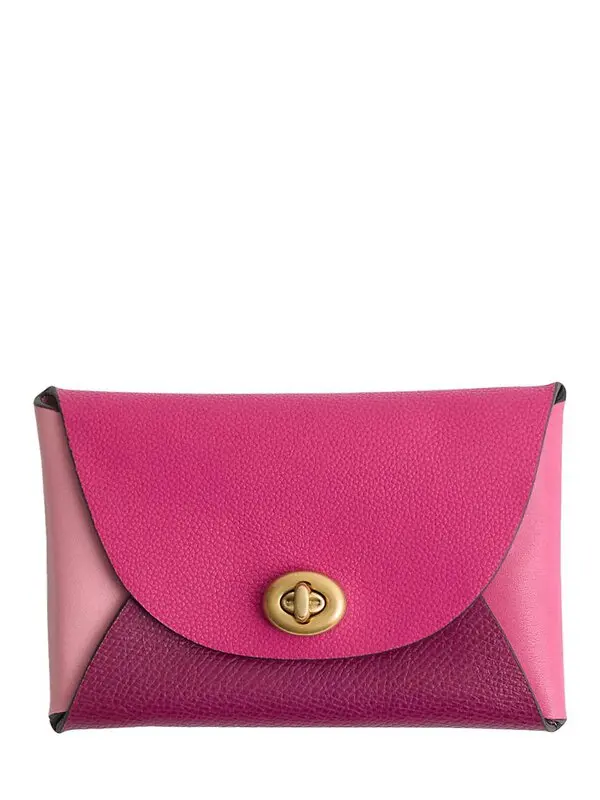 COACH Remade Colorblock Medium Pouch - Fuschia