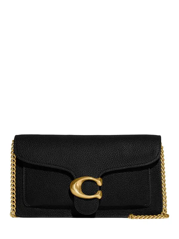 Coach Tabby Chain Clutch - Brass/black
