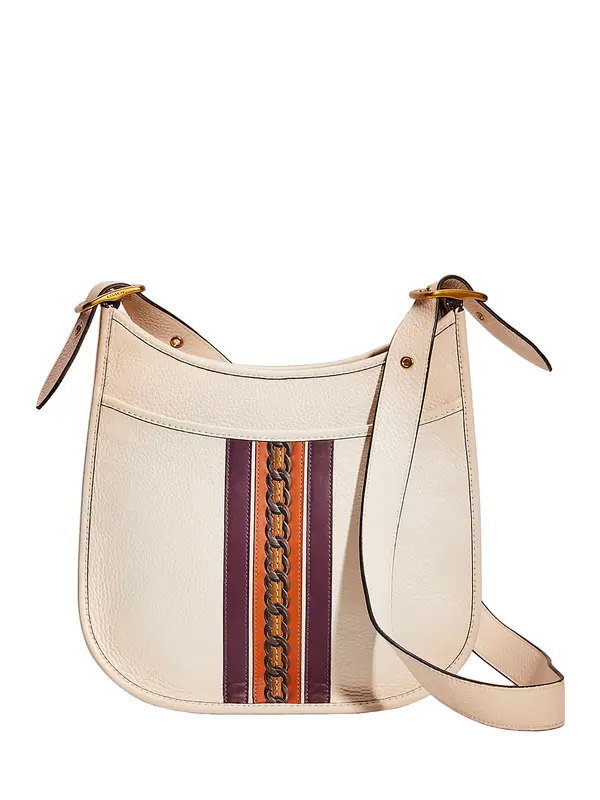 COACH® Restored Emery Crossbody With Varsity Stripe - Brass/chalk Multi
