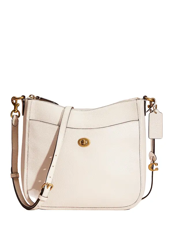 COACH® Restored Chaise Crossbody - Brass/chalk