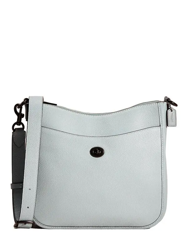 COACH Restored Chaise Crossbody - Pewter/aqua