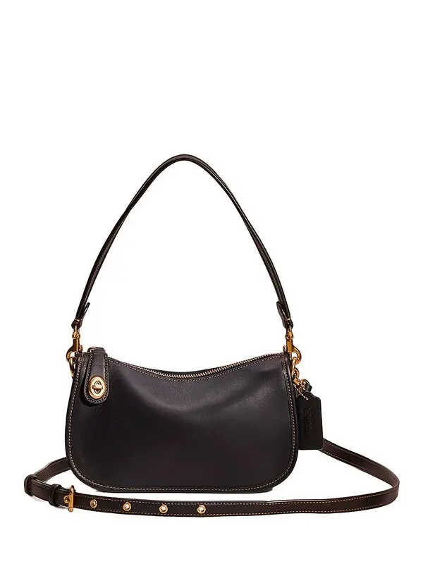 COACH Restored Swinger Bag - Brass/black