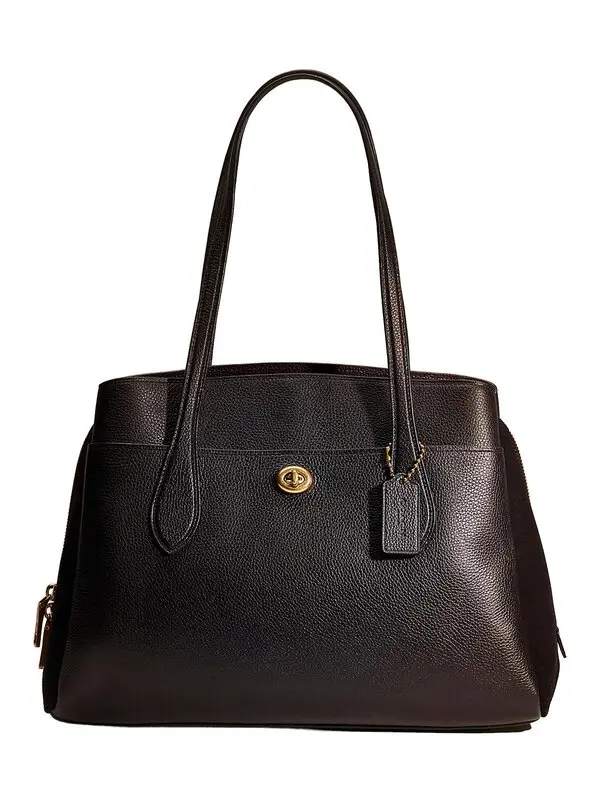 COACH Lora Carryall - Brass/black