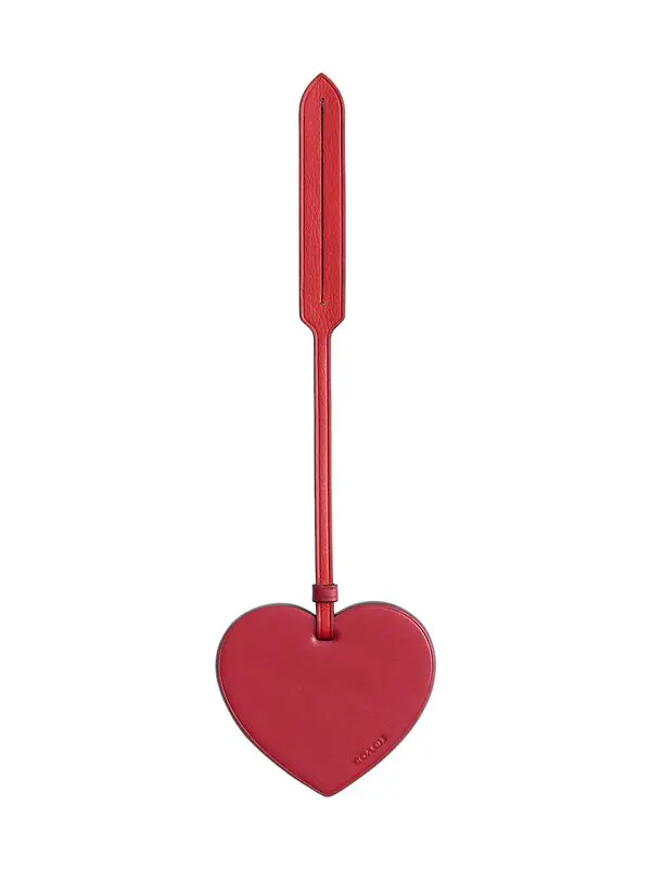 COACH Remade Heart Bag Charm - Red
