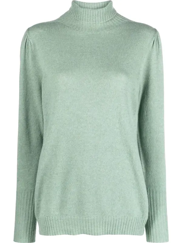 TWINSET Puff-sleeve Cashmere Jumper - Green
