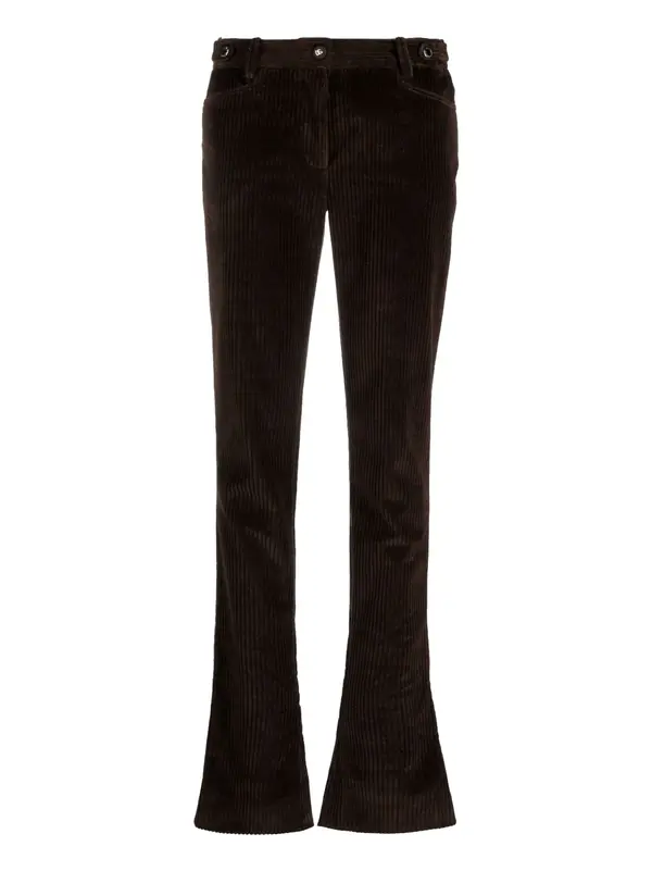 Dolce & Gabbana Corduroy Flared Trousers - Brown