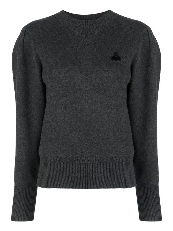 MARANT ETOILE Kelaya Logo-patch Jumper - Grey