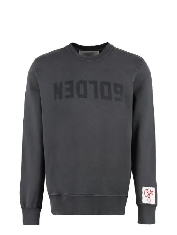 Golden Goose Cotton Crew-neck Sweatshirt - Grey