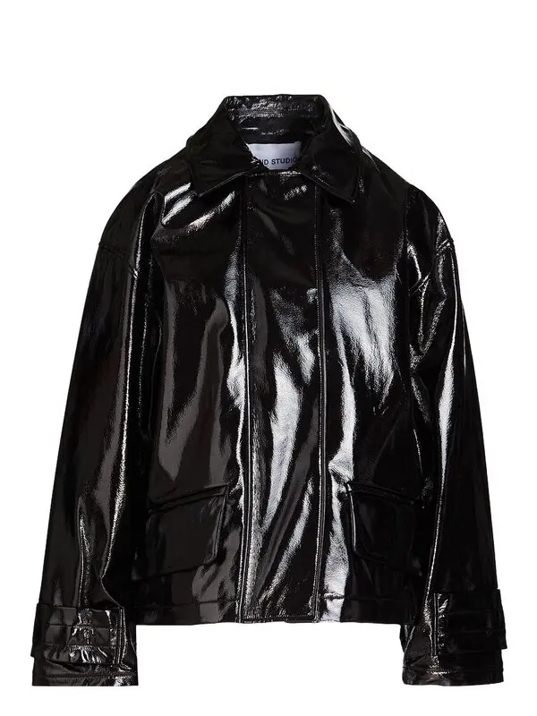 STAND STUDIO Constance Glossed Jacket - Black