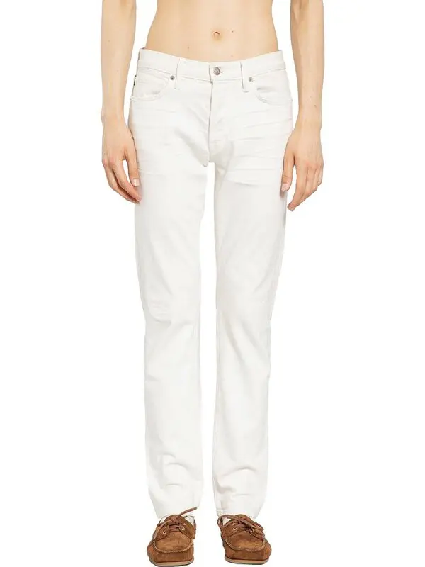 TOM FORD Straight Fit Jeans - White