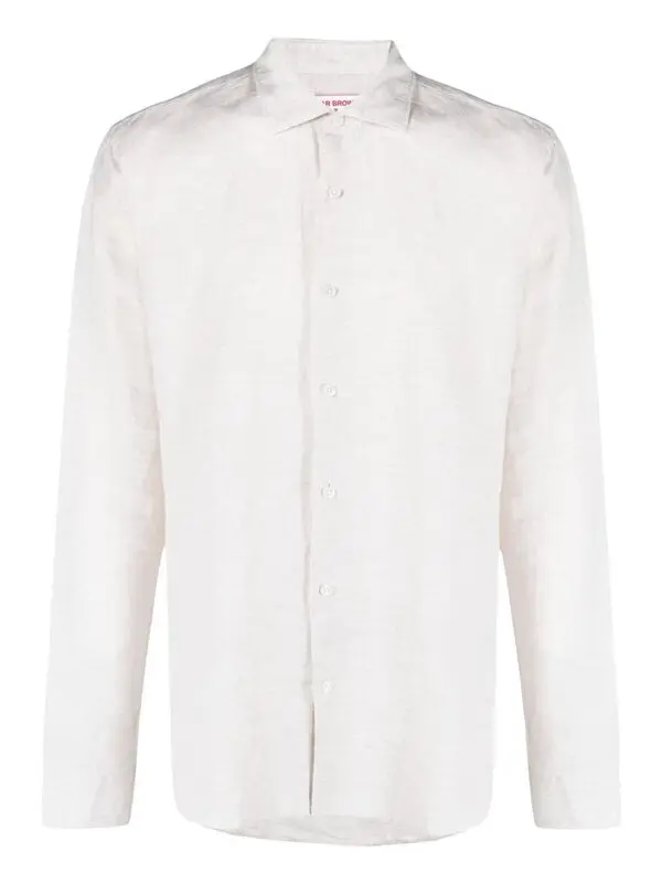 Orlebar Brown Giles Linen Shirt - Neutrals