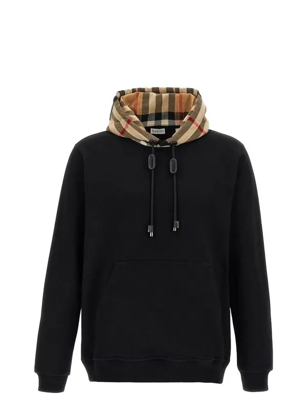 Burberry Samuel' Cotton Hoodie - Black