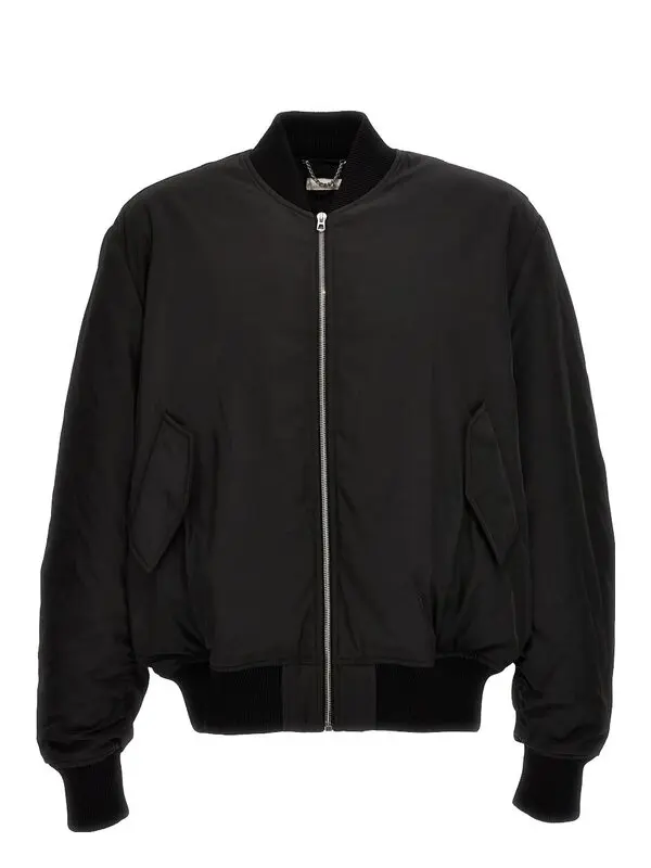 1989 STUDIO Nylon Bomber Jacket - Black