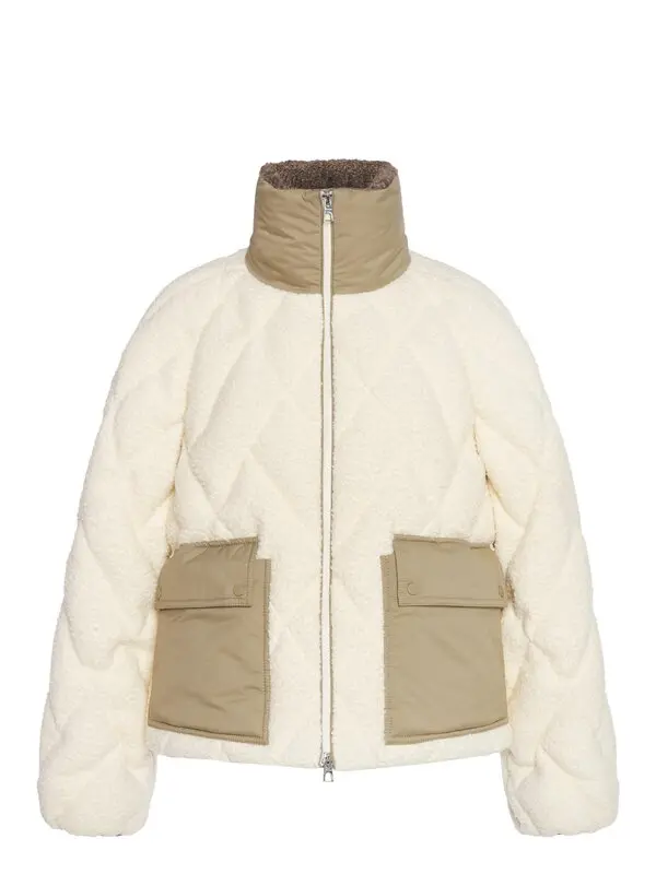 Moncler Jonquille Sherpa Jacket - Neutral