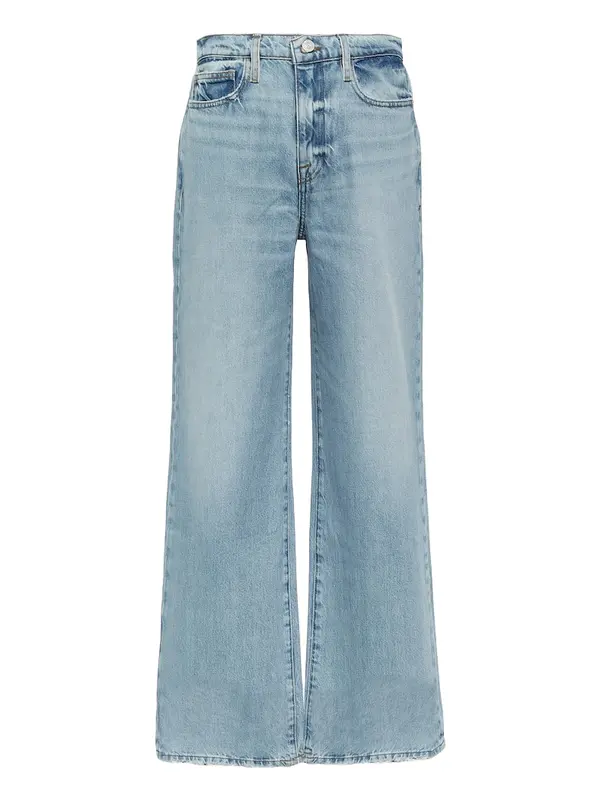 FRAME Le Jane High-rise Wide-leg Jeans - Blue