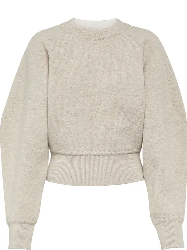 Alaïa Wool-blend Sweater - Beige