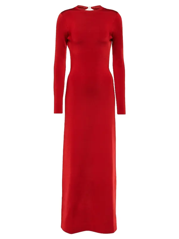 Galvan Long-sleeved Gown - Red