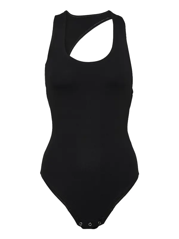 THE MANNEI Telawi Cutout Bodysuit - Black