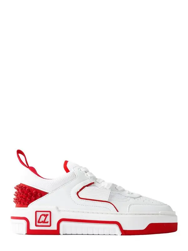 CHRISTIAN LOUBOUTIN Astroloubi Stud-embellished Sneakers - White
