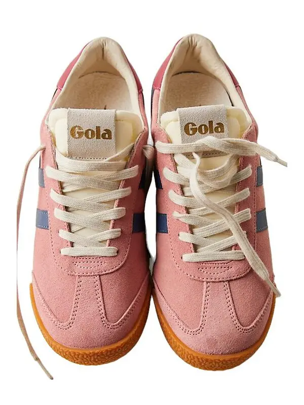 Gola Elan Suede Sneakers - Coral Pink/moonlight